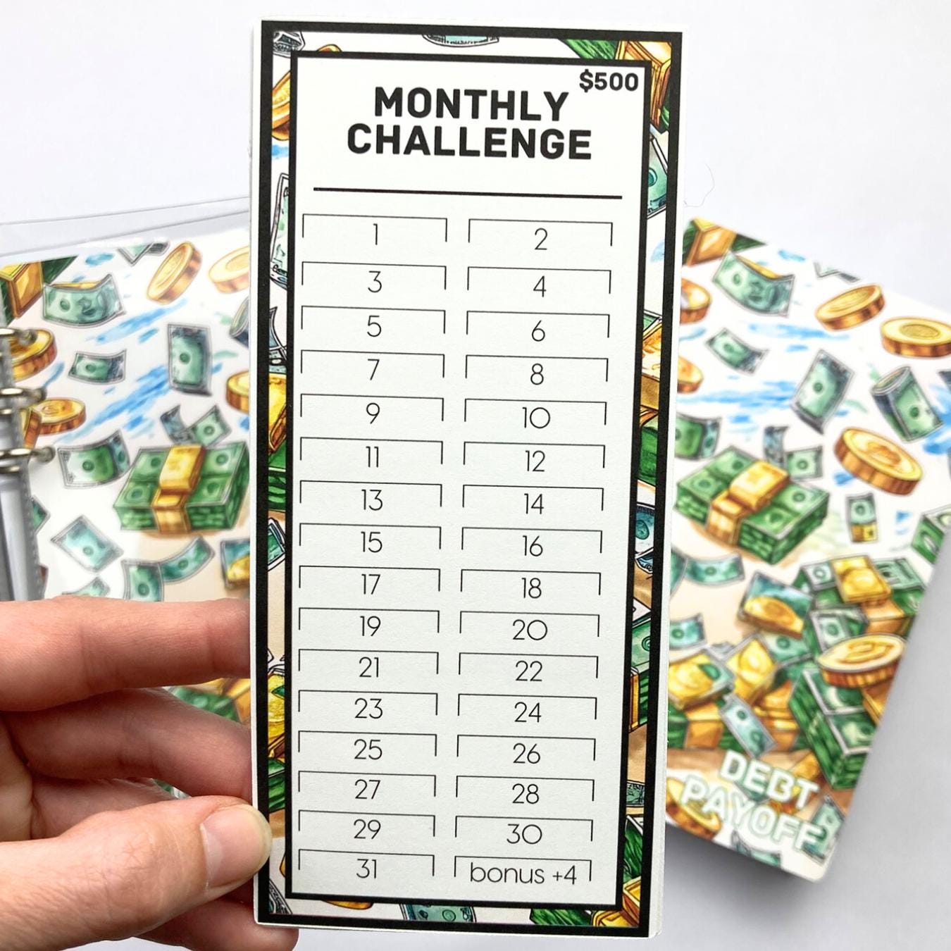 Debt Payoff | Monthly Challenge Binder | Cash Budgeting | Money Binder ...
