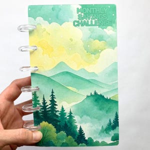 Mountains | Monthly Challenge Binder | Cash Budgeting | Money Binder ...