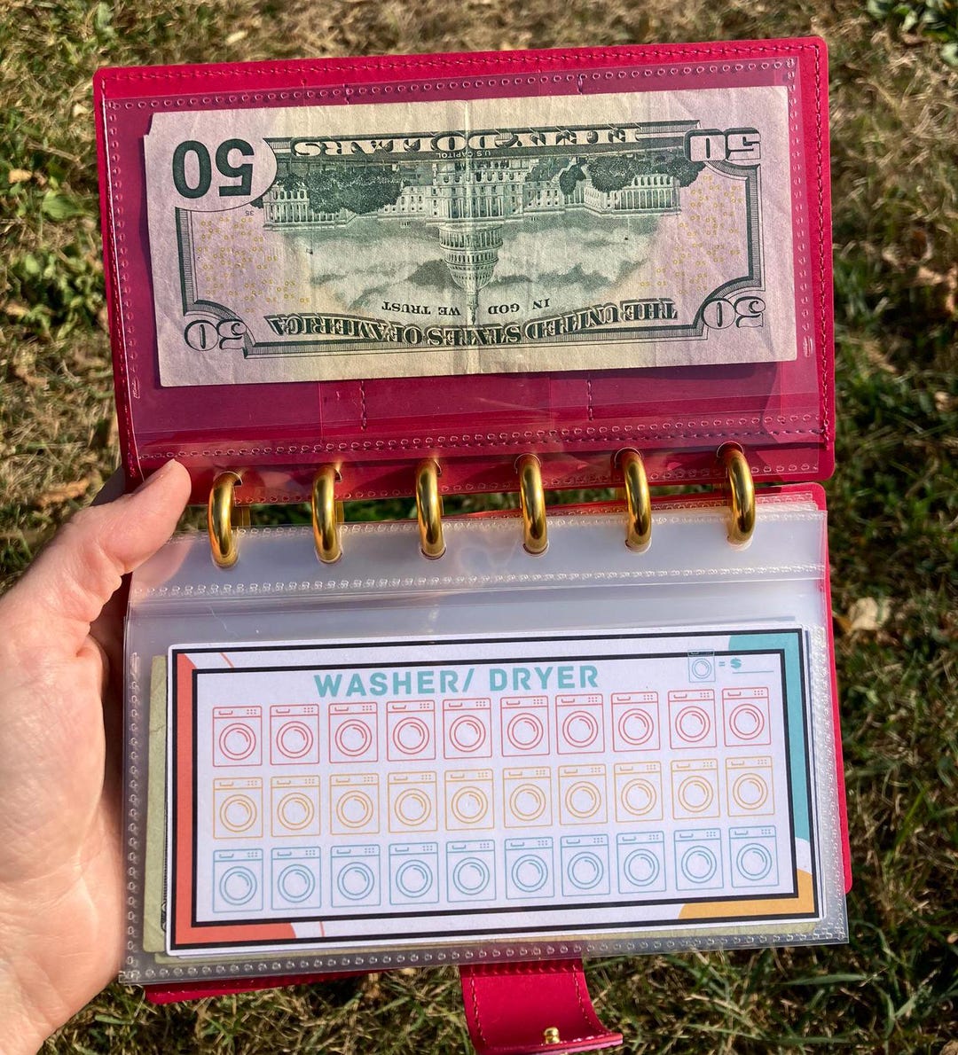 Washer / Dryer A6 Size Savings Challenge Cards | Physical Shipped Item ...