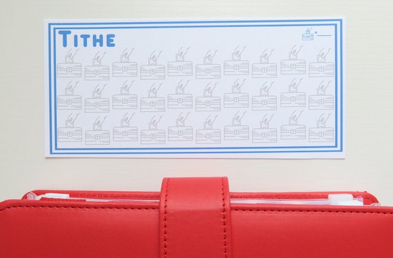 Tithe Savings Challenge for A6 Cash Envelopes Printable | Etsy