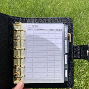 A7 Wallet With Double Pocket Sleeves, Trackers, and Labels | Cash ...