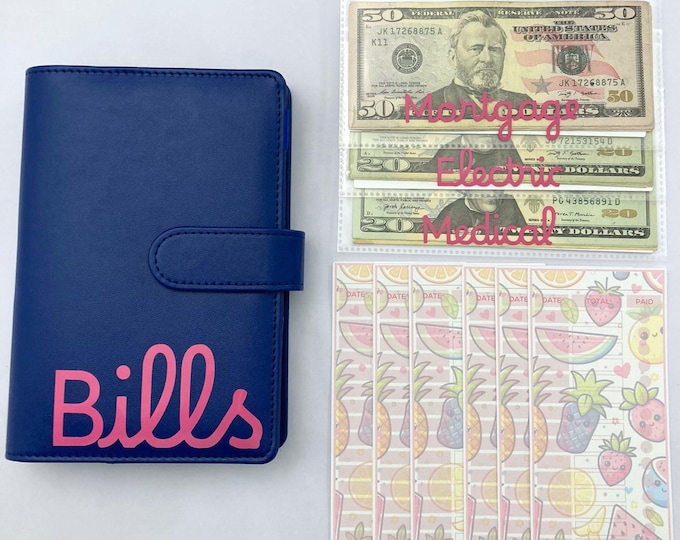 Custom Bills Binder Set | SUMMER LINE | Cash Spending | Bills Binder ...