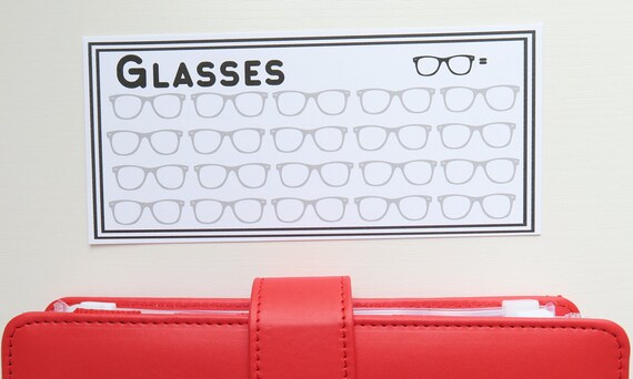 Glasses Savings Challenge for A6 Cash Envelopes Printable - Etsy