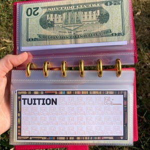 Tuition A6 Size Savings Challenge Cards Physical Shipped Item No Binder ...