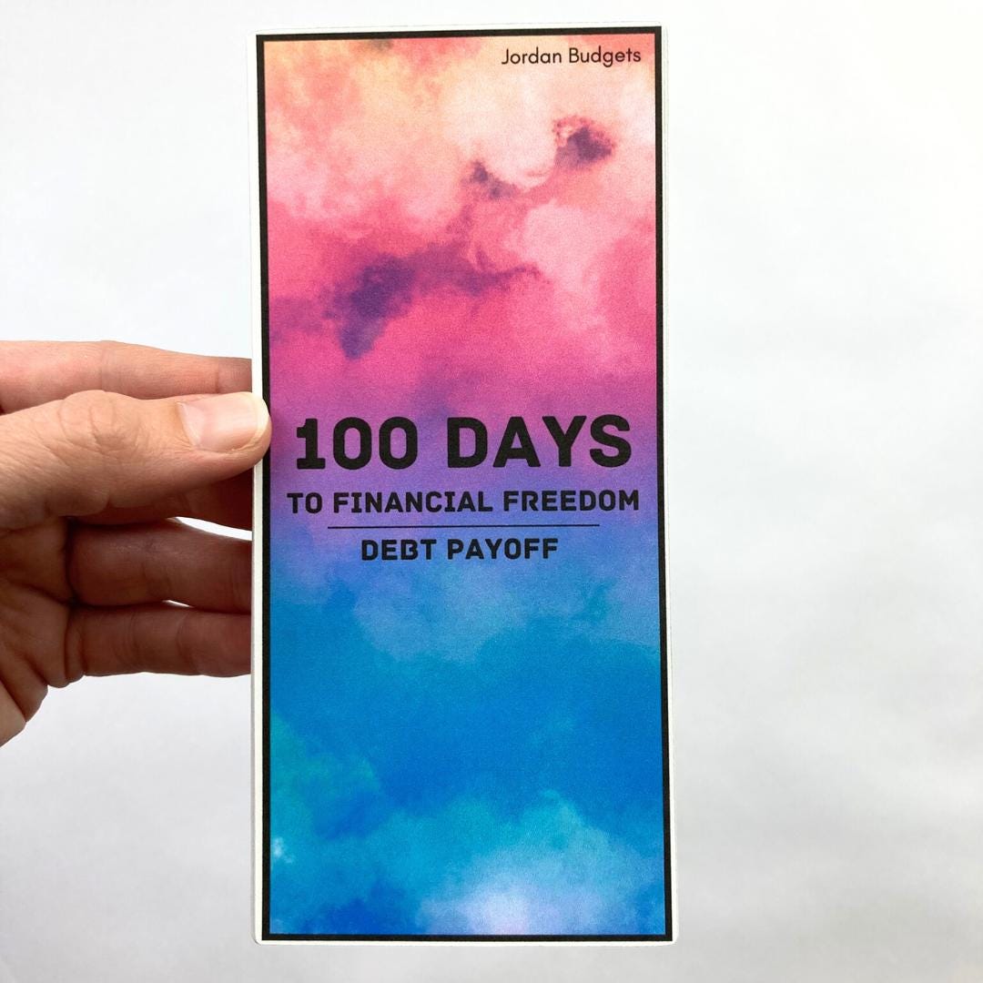 Debt Payoff Savings Challenge Cards | 100 Days to Financial Freedom ...