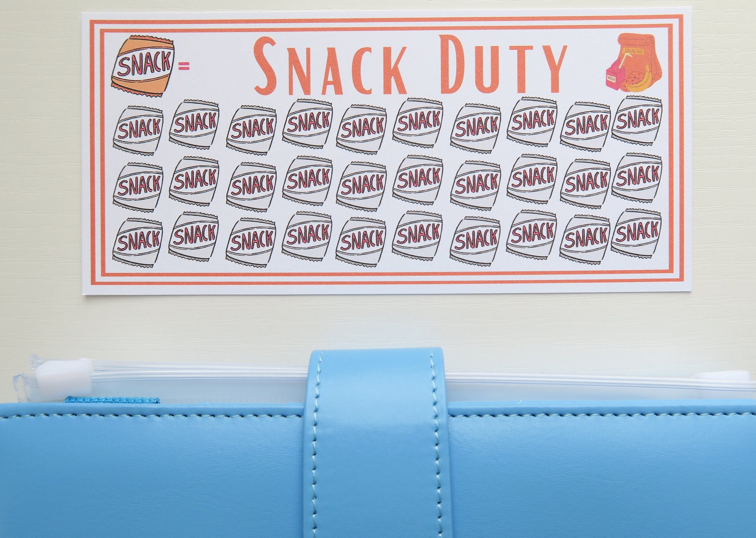 Snack Duty Savings Challenge for A6 Cash Envelopes Printable | Etsy