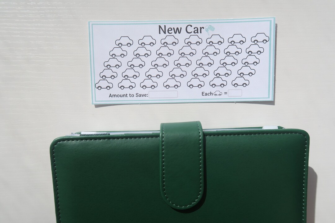 New Car Savings Challenge for A6 Cash Envelopes Printable Fits in A6 ...