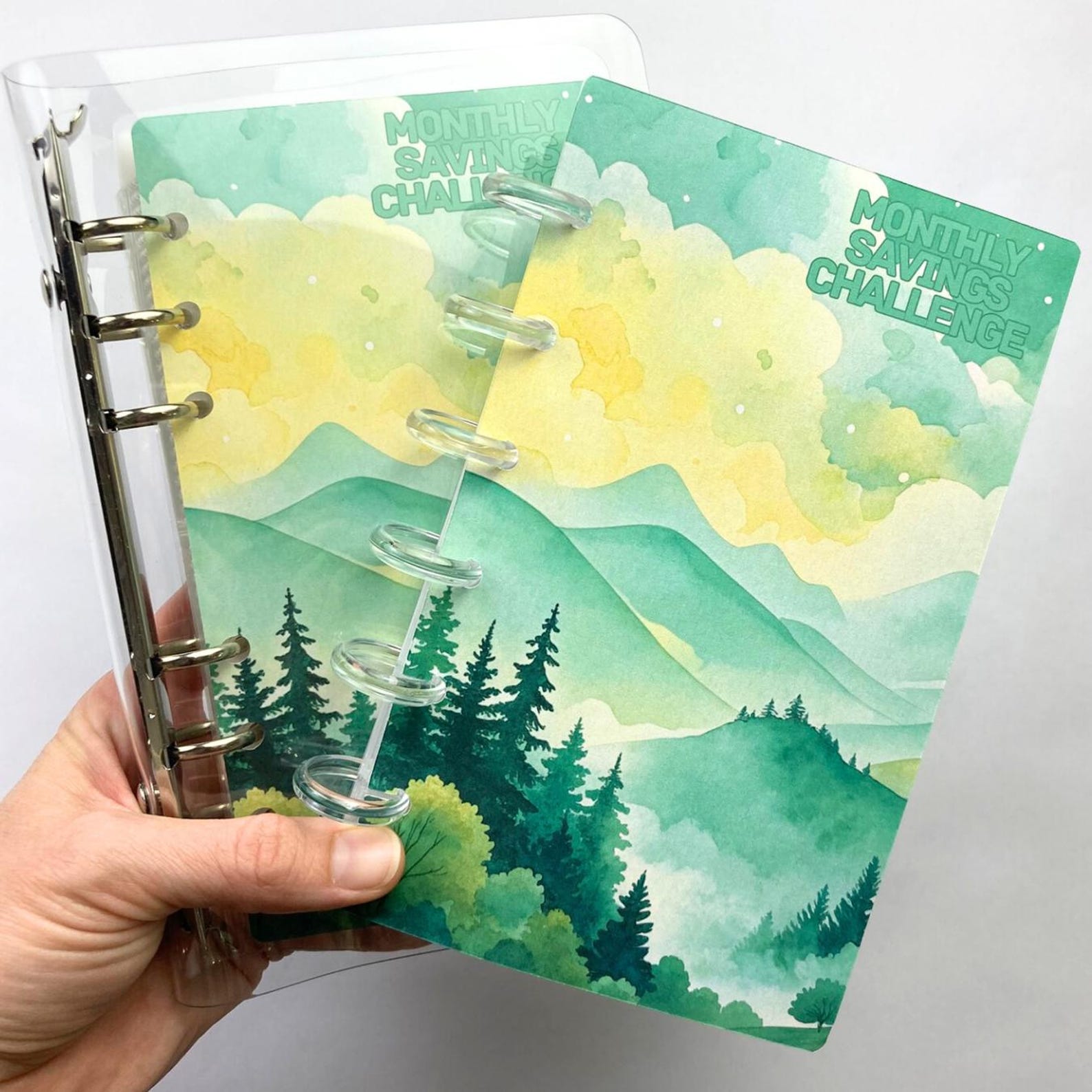 Mountains | Monthly Challenge Binder | Cash Budgeting | Money Binder ...