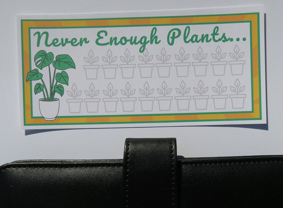 Plants Savings Challenge for A6 Cash Envelopes | Printable | Fits in A6 ...