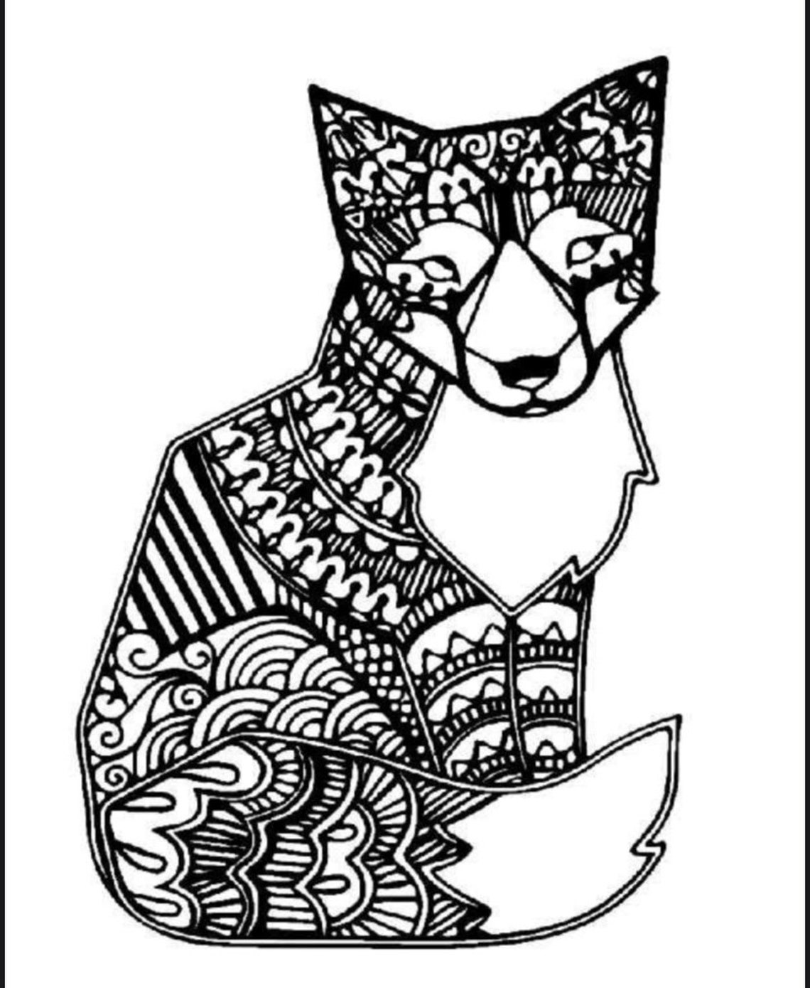 40 Animal Mandala Colouring Book Pages, Digital Download, Children's ...