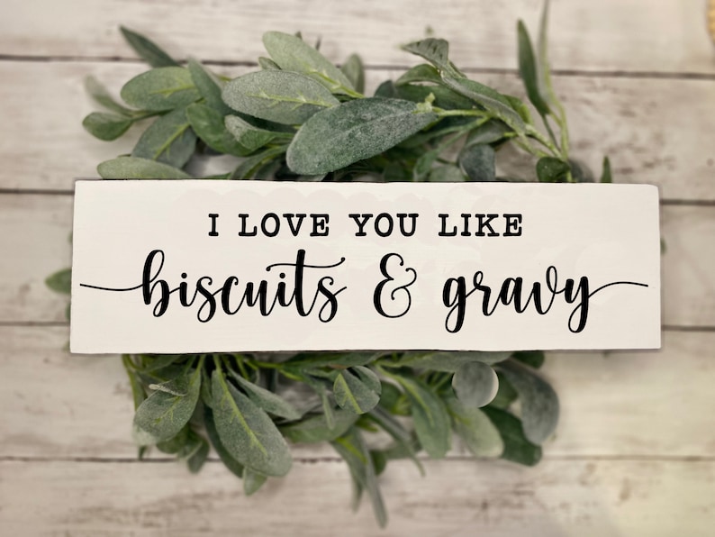Hand Painted Biscuits and Gravy Wood Sign – Farmhouse Kitchen Decor - Etsy