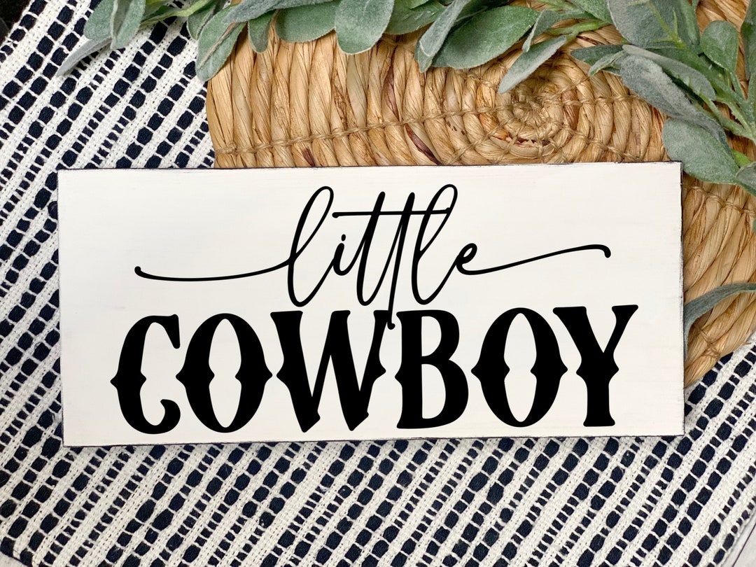 Little Cowboy Western Nursery Wood Sign Cowboy Rodeo Baby - Etsy