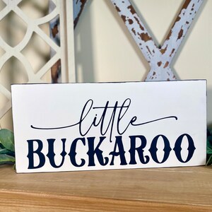 Little Buckaroo Western Nursery Wood Sign, Cowboy Rodeo Baby Wall Art ...