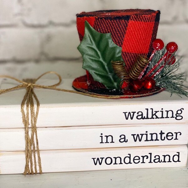 Christmas Book Stack - Etsy