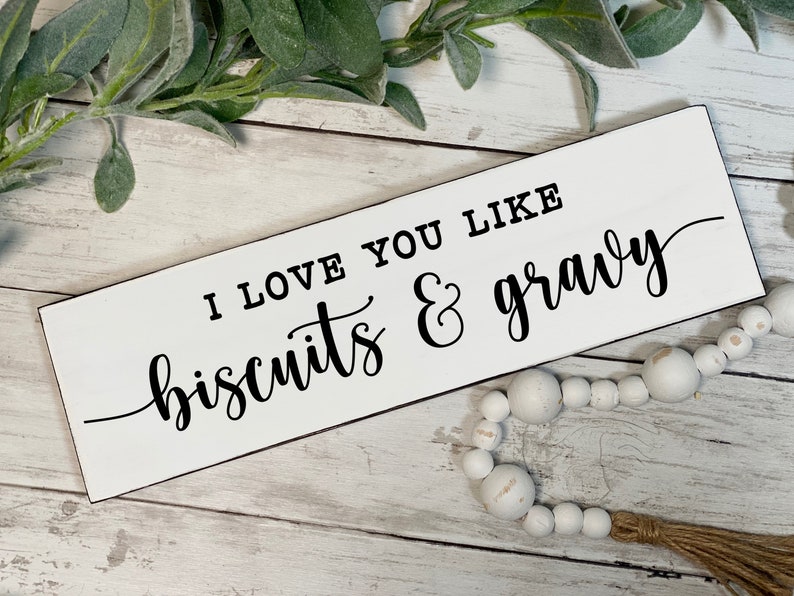 Hand Painted Biscuits and Gravy Wood Sign – Farmhouse Kitchen Decor - Etsy