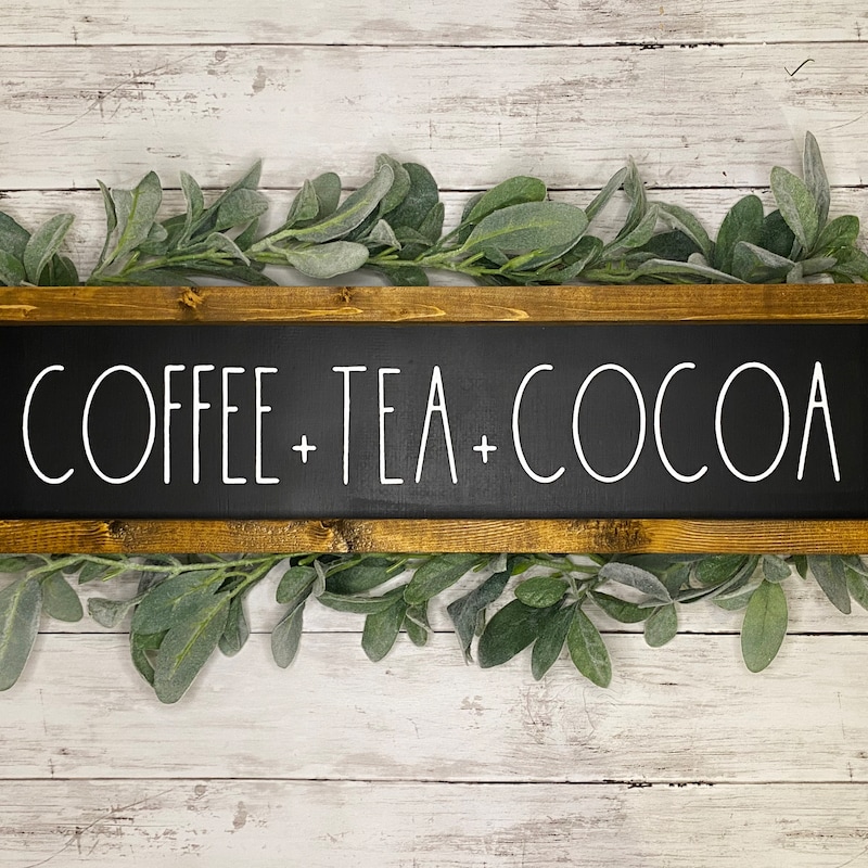 Coffee and Tea Bar Sign - Etsy