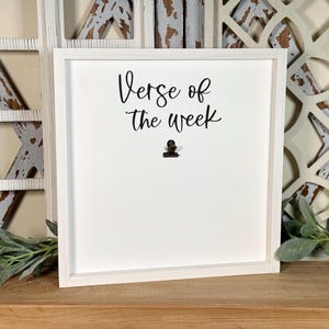 Scripture of the Week Framed Wood Sign, Memory Verse Wall Art ...