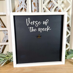Scripture of the Week Framed Wood Sign, Memory Verse Wall Art ...