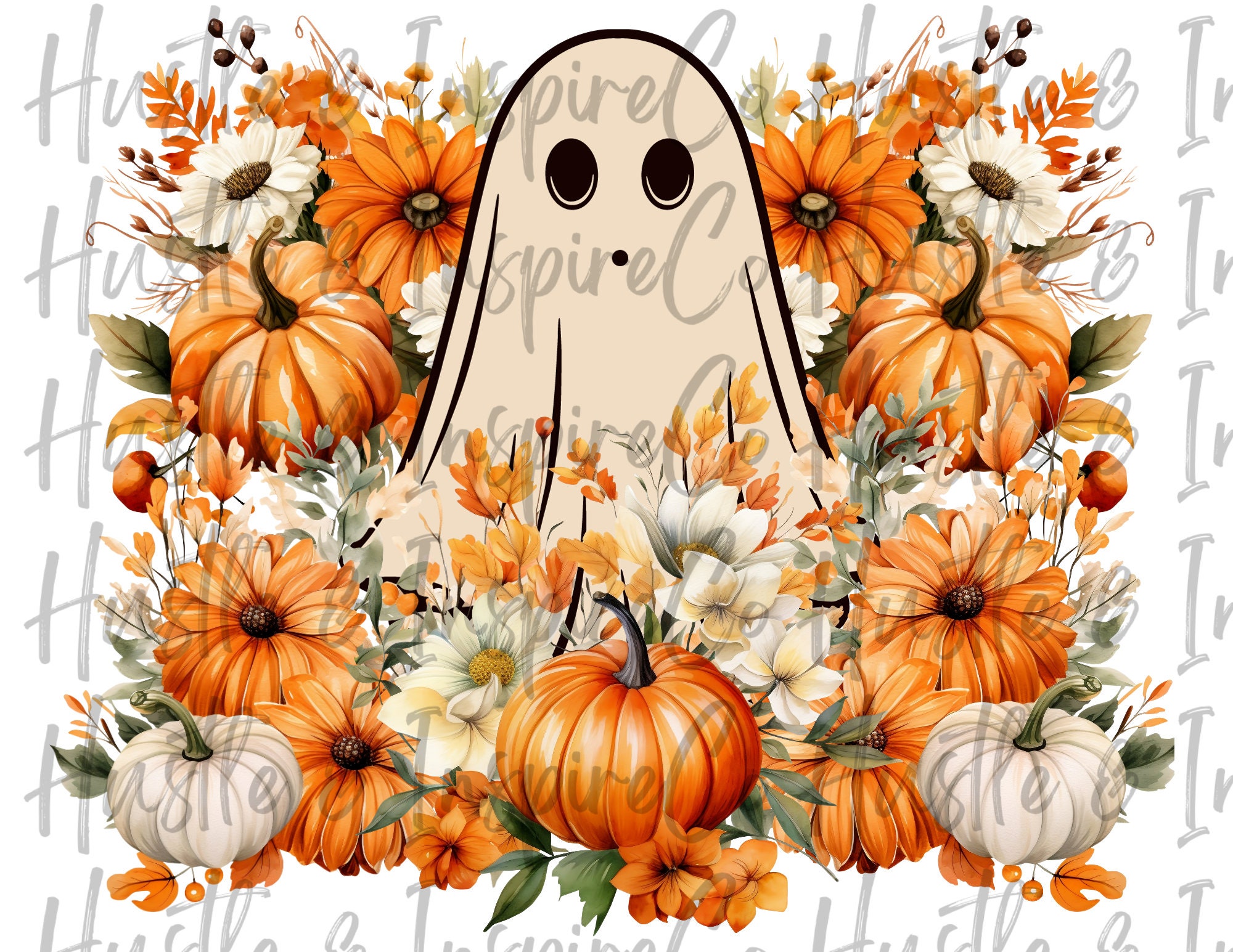 Cute Fall Ghost Png - Etsy