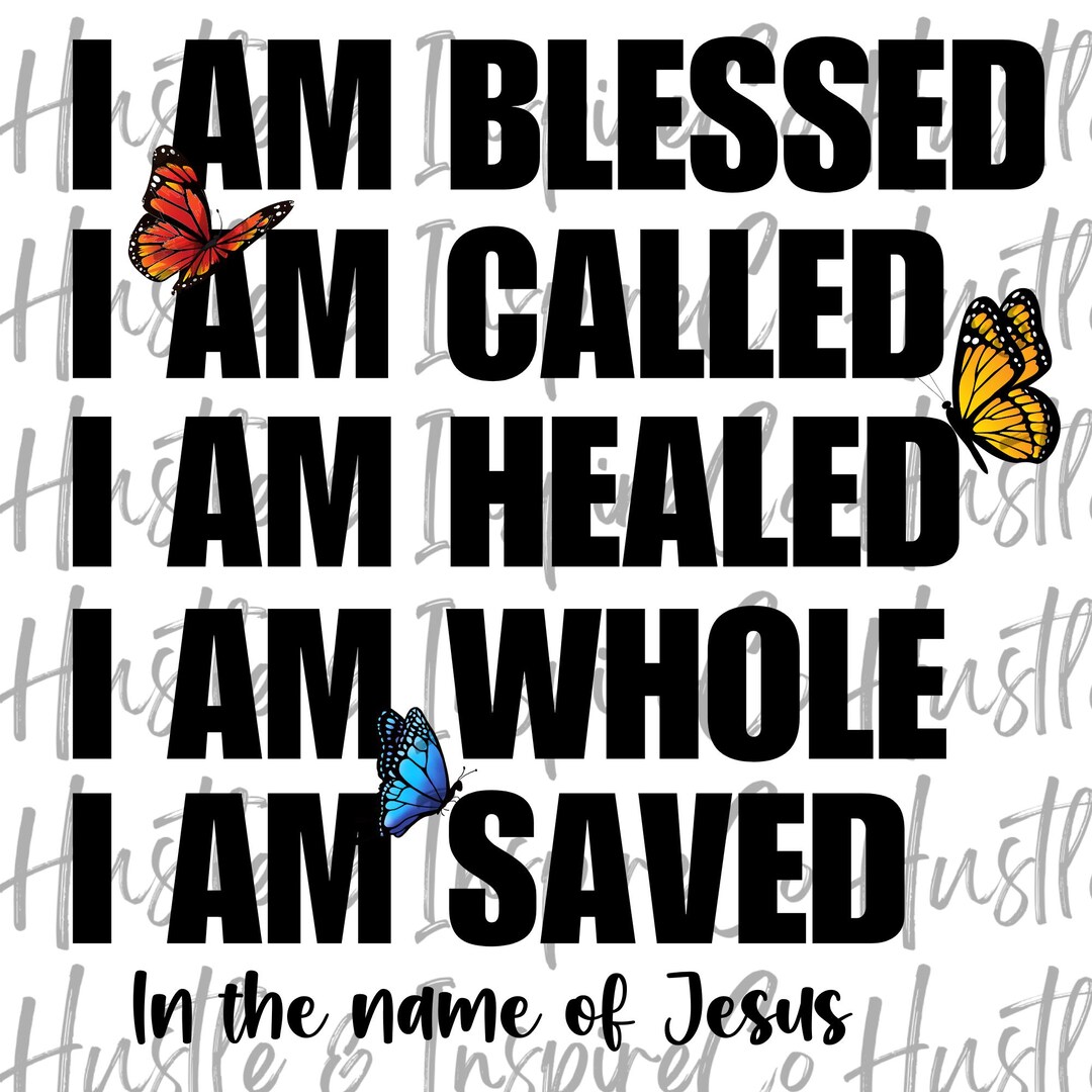 I Am Blessed PNG - Etsy