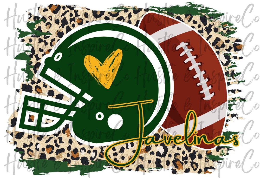 Javelinas Heart Football Helmet Png - Etsy