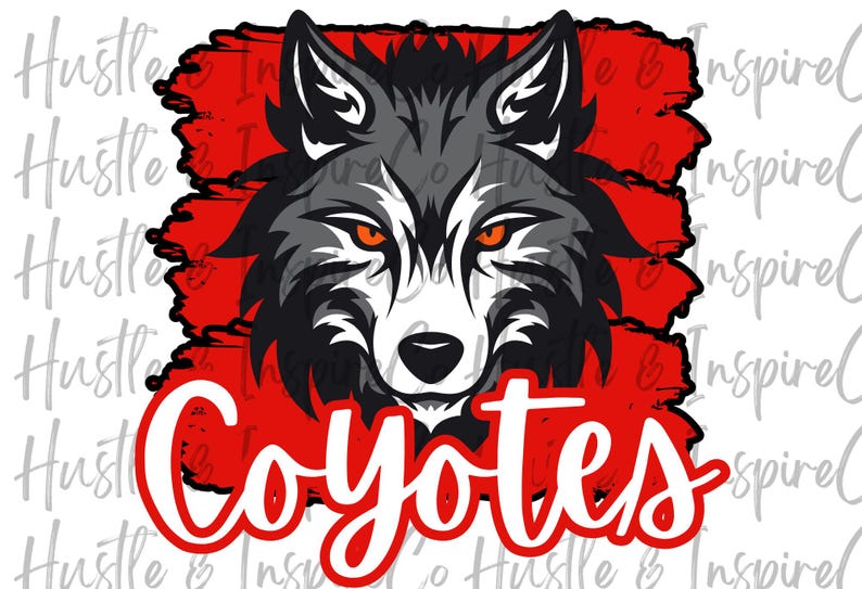 Coyotes Red Mascot Png - Etsy