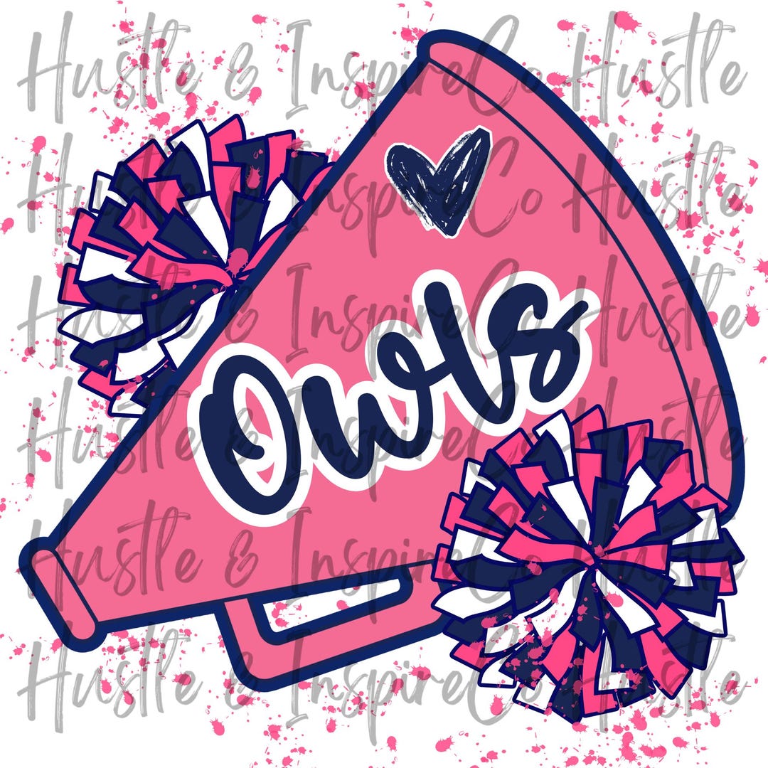 Owls Cheer Pink Png - Etsy