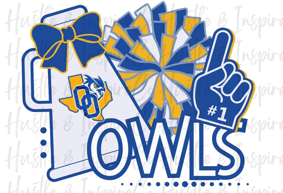 Odem Owls Cheer Png - Etsy