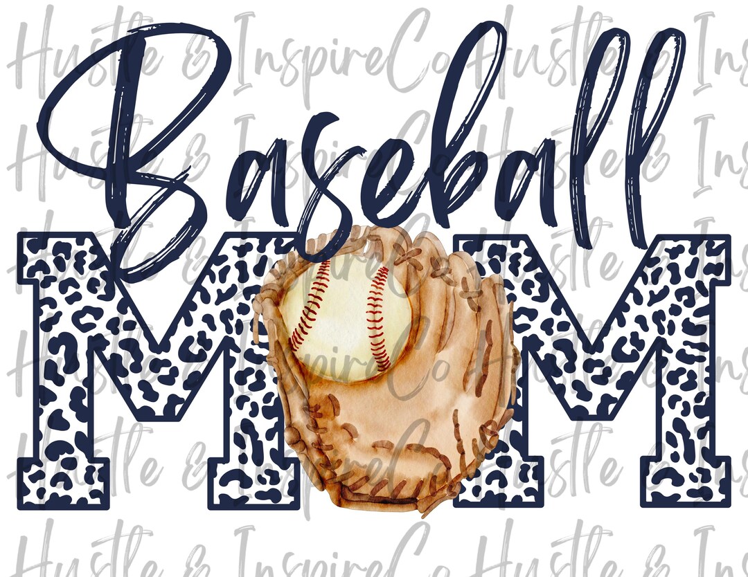 Baseball Mom Leopard PNG - Etsy