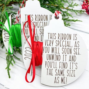 Measurement Ornament, Height Ornament, Height Ribbon Ornament, Ribbon ...