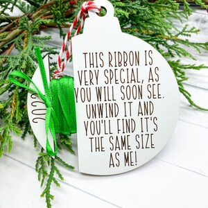 Measurement Ornament, Height Ornament, Height Ribbon Ornament, Ribbon ...