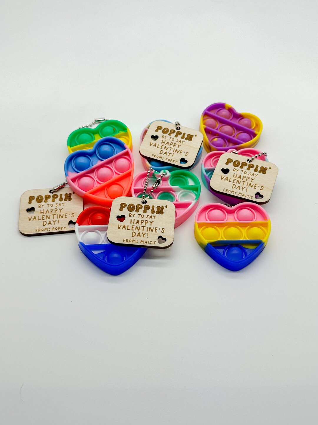Valentine’s Pop-its, Valentine’s Day Cards for Kids, Valentine’s Gift ...