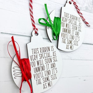 Measurement Ornament, Height Ornament, Height Ribbon Ornament, Ribbon ...