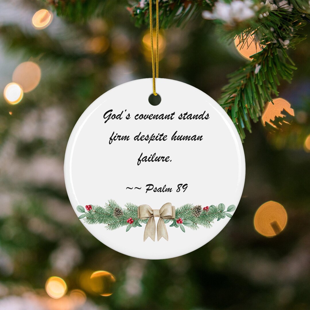 God's Covenant Psalm 89 Ornament, Inspirational Christian Ornament ...