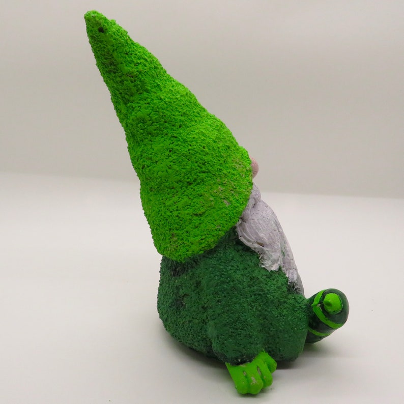 Fuzzy Fabric Cement Gnome With Droopy Hat Christmas or - Etsy