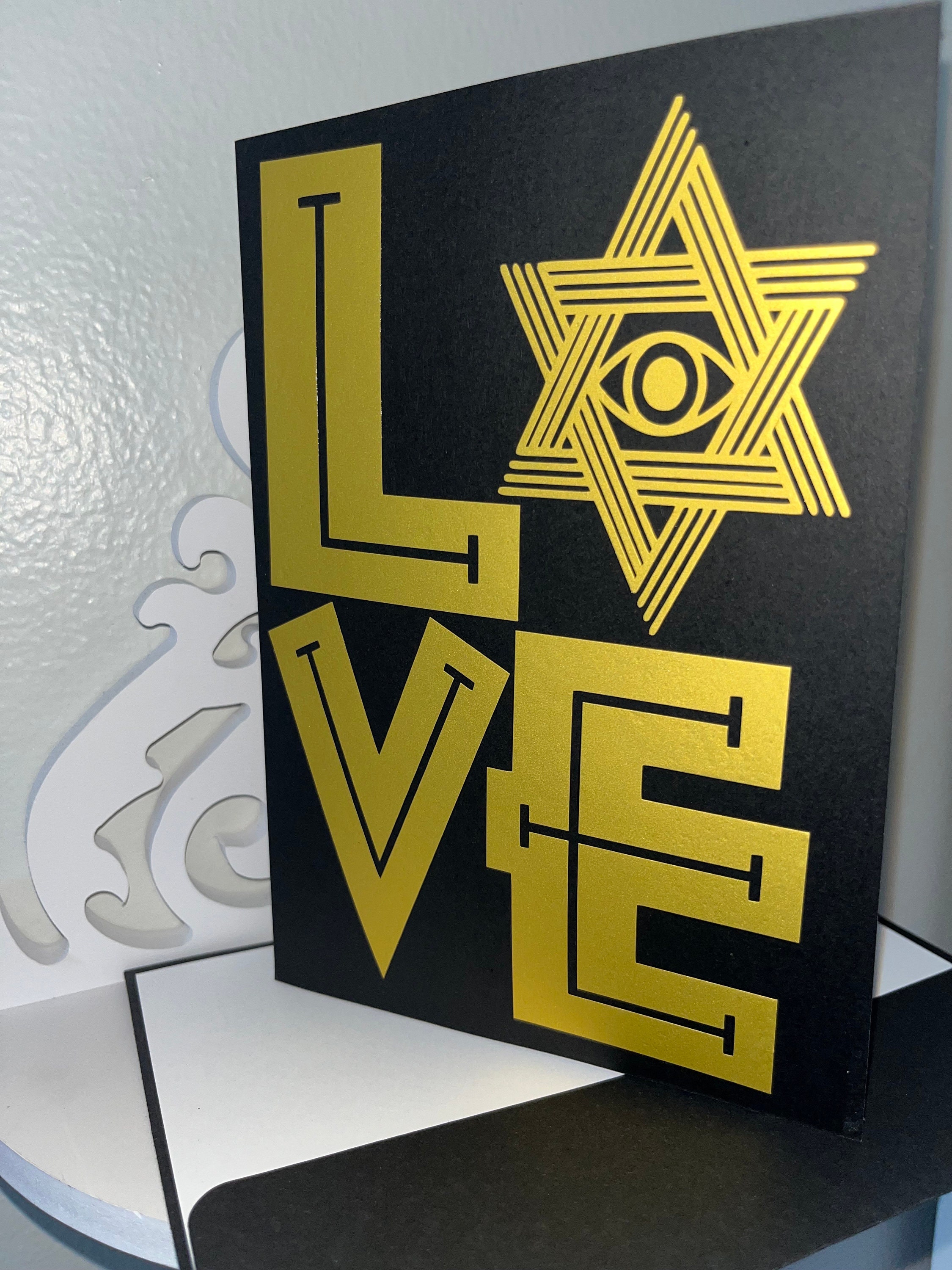Love Jewish Star Gift Card - Etsy