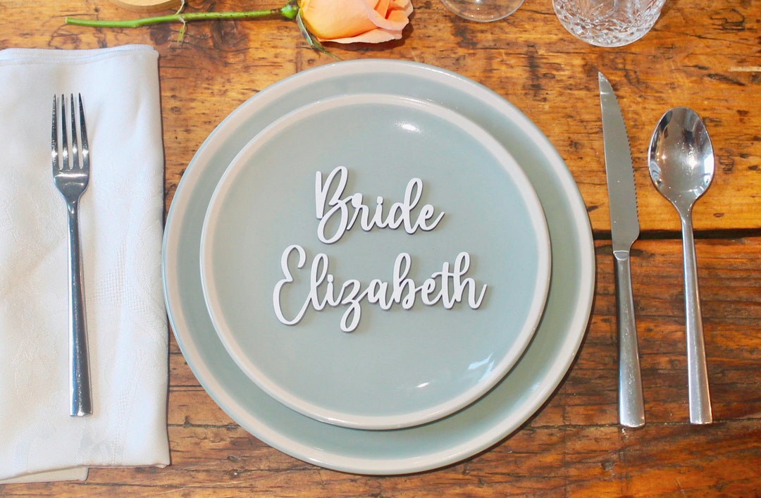 Personalised Laser Cut Wooden Place Setting Names - Etsy