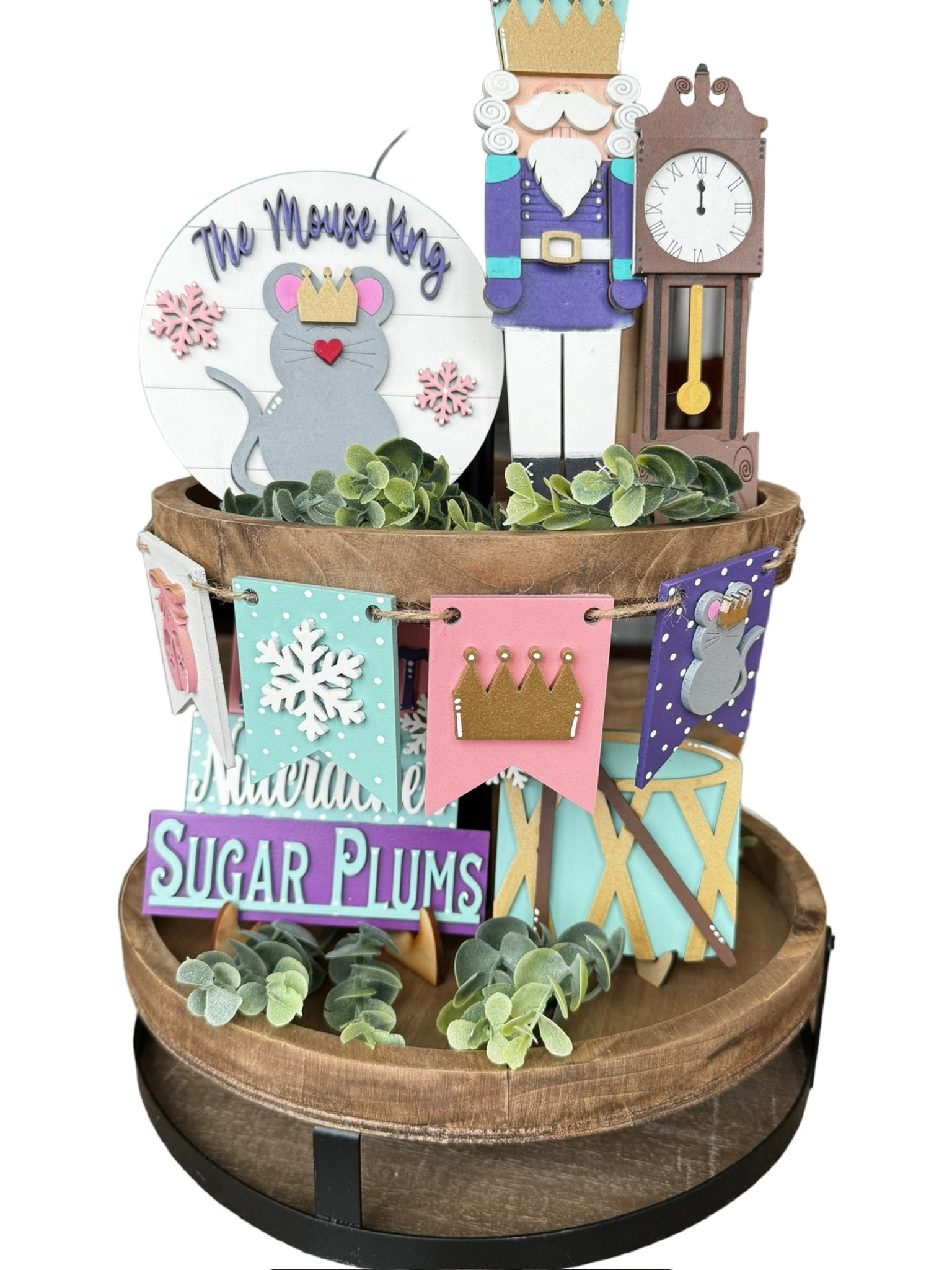 DIY Nutcracker Tiered Tray Set | DIY Ballet Craft | Holiday Craft Kit ...