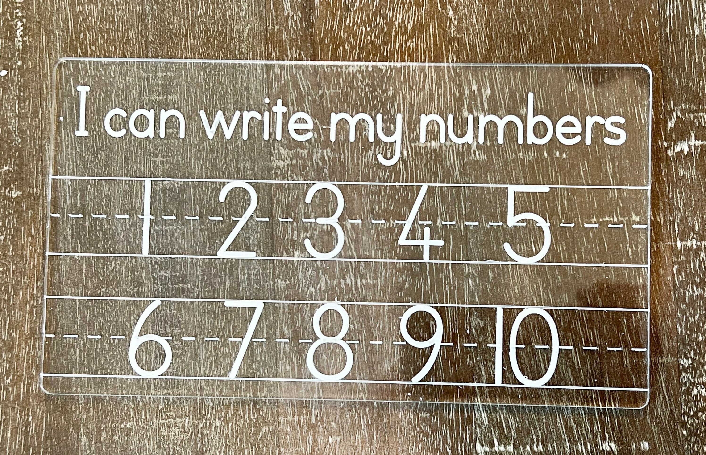 Handwriting Practice Dry Erase Tracing Boards Reusable ABC - Etsy