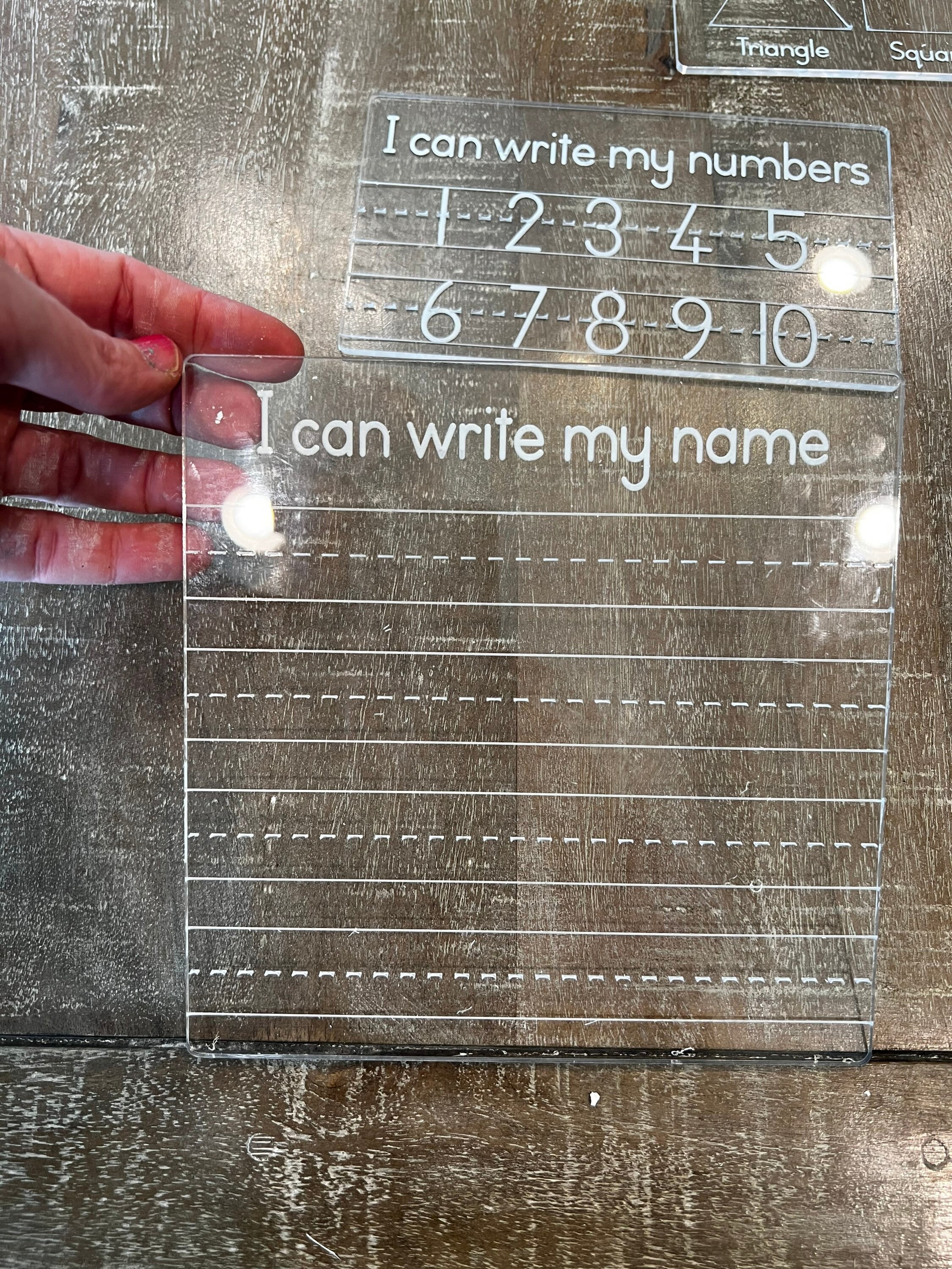 Handwriting Practice Dry Erase Tracing Boards Reusable ABC - Etsy