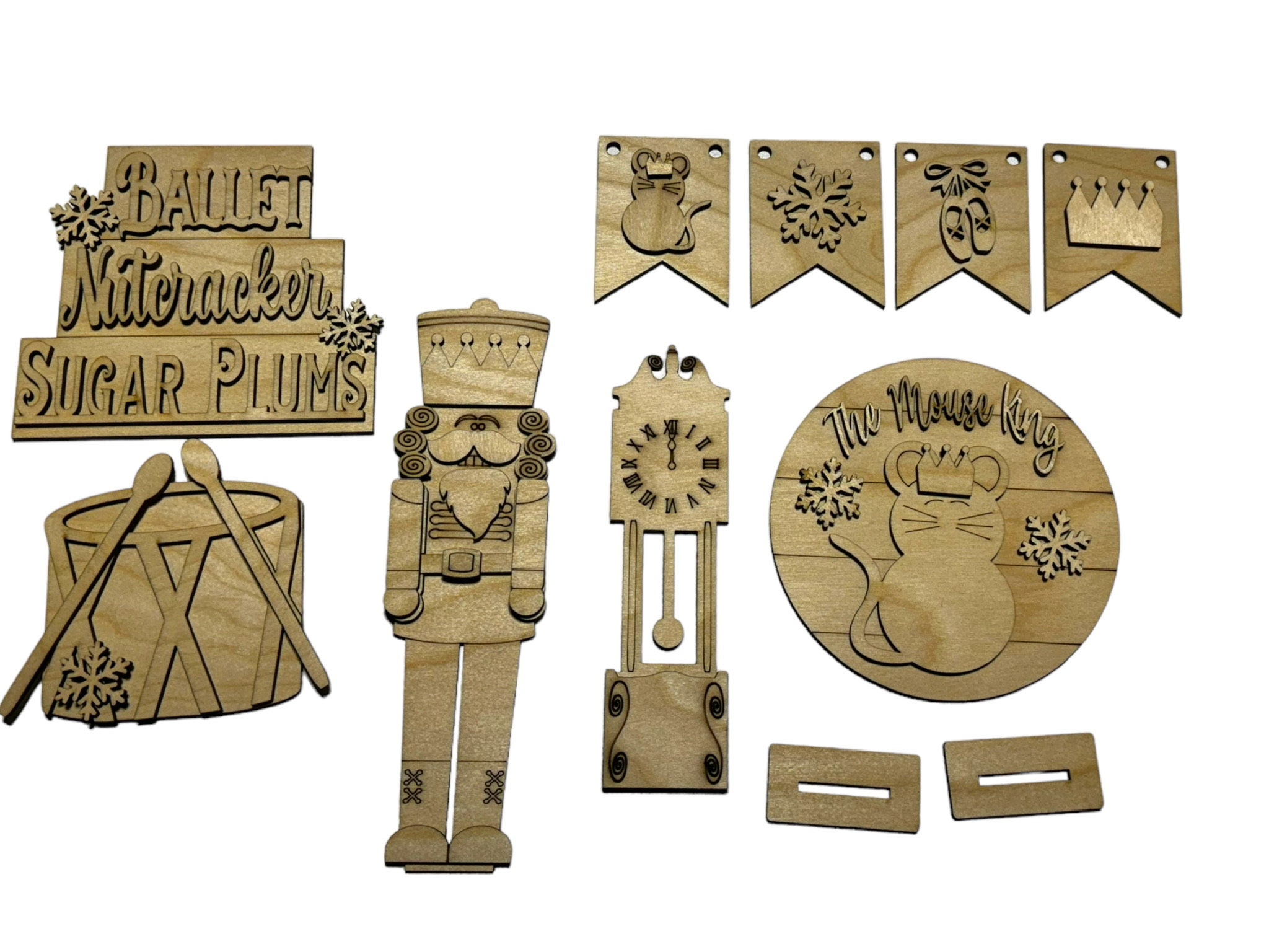 DIY Nutcracker Tiered Tray Set | DIY Ballet Craft | Holiday Craft Kit ...