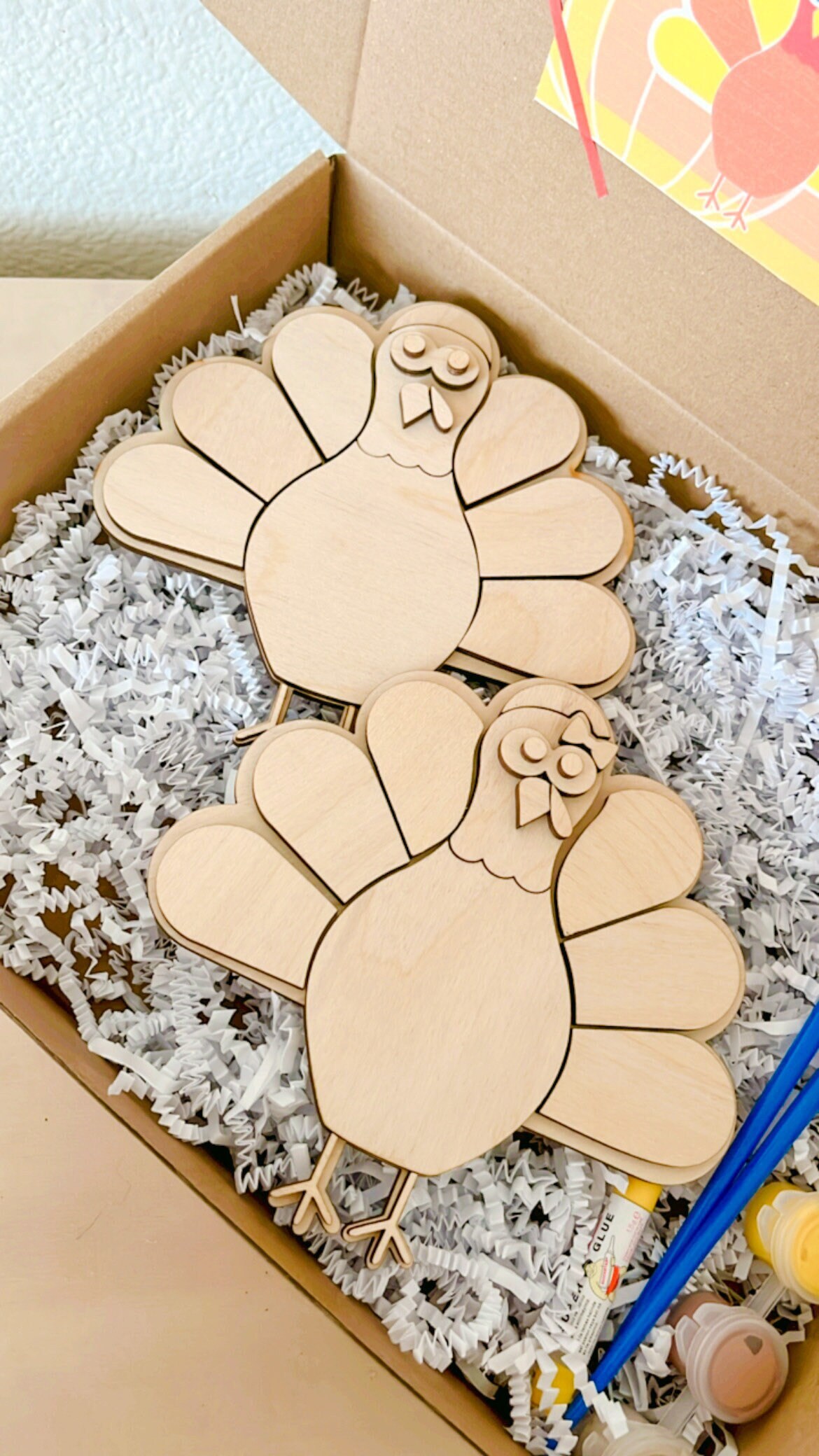 Paint Your Own Thanksgiving Turkeykit |thanksgiving Paint Set | Turkey ...