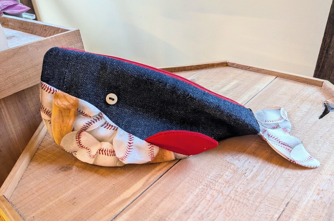 Whale Pencil Pouch With Zipper - Etsy