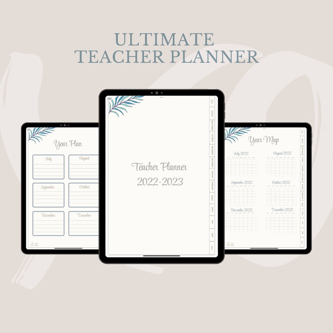 Digital Teacher Planner: iPad Teacher Planner Compatible With Goodnotes ...