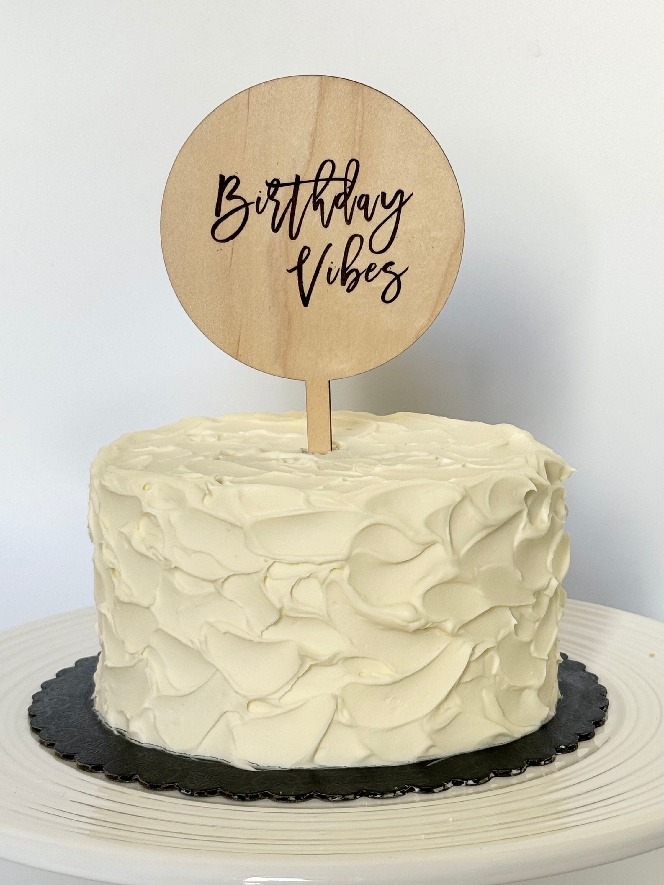 Personalized Conversation Cake Toppers: Laser Engraved Custom Message ...