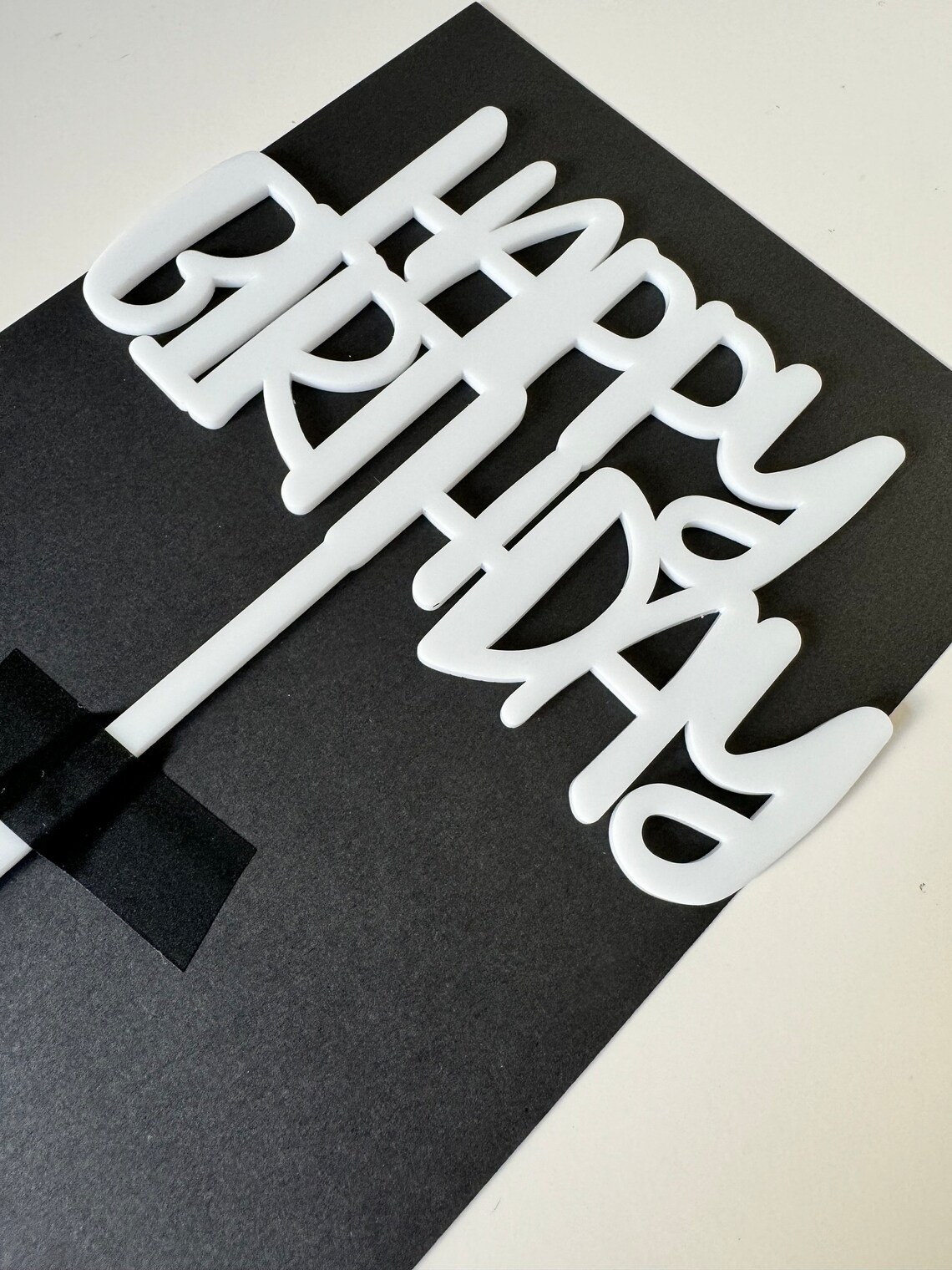 All Caps “happy Birthday” Cake Topper - Ready to Ship - Etsy