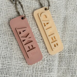 Personalized Laser Cut Acrylic Key Chain With Ring - Etsy