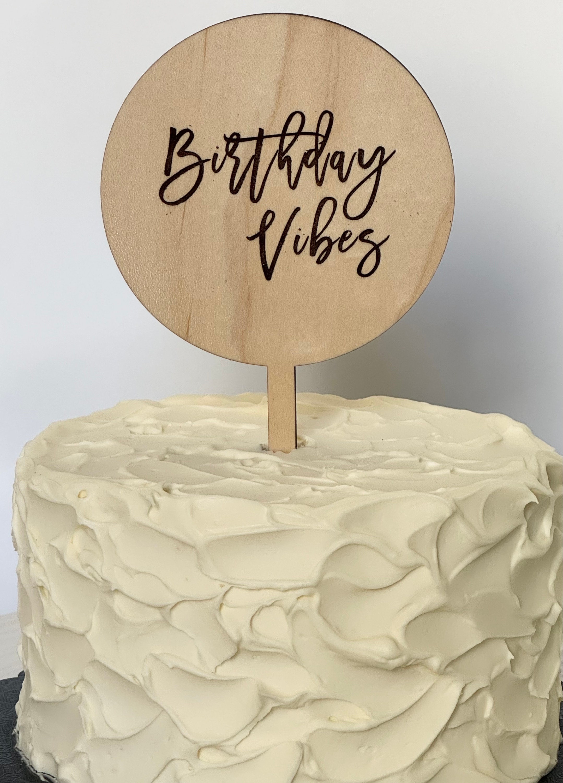 Personalized Conversation Cake Toppers: Laser Engraved Custom Message ...