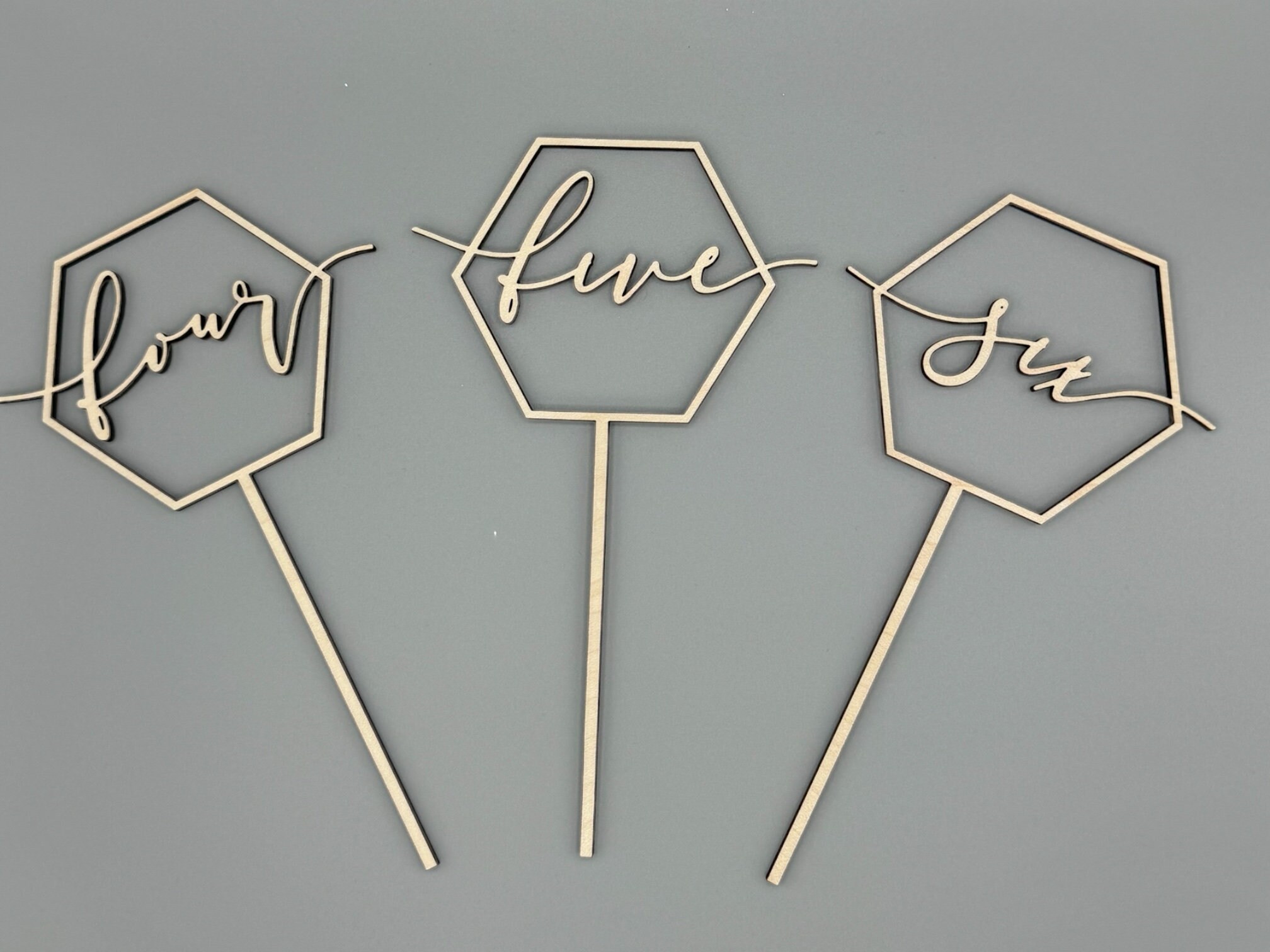 Contemporary Wooden Toppers - Etsy