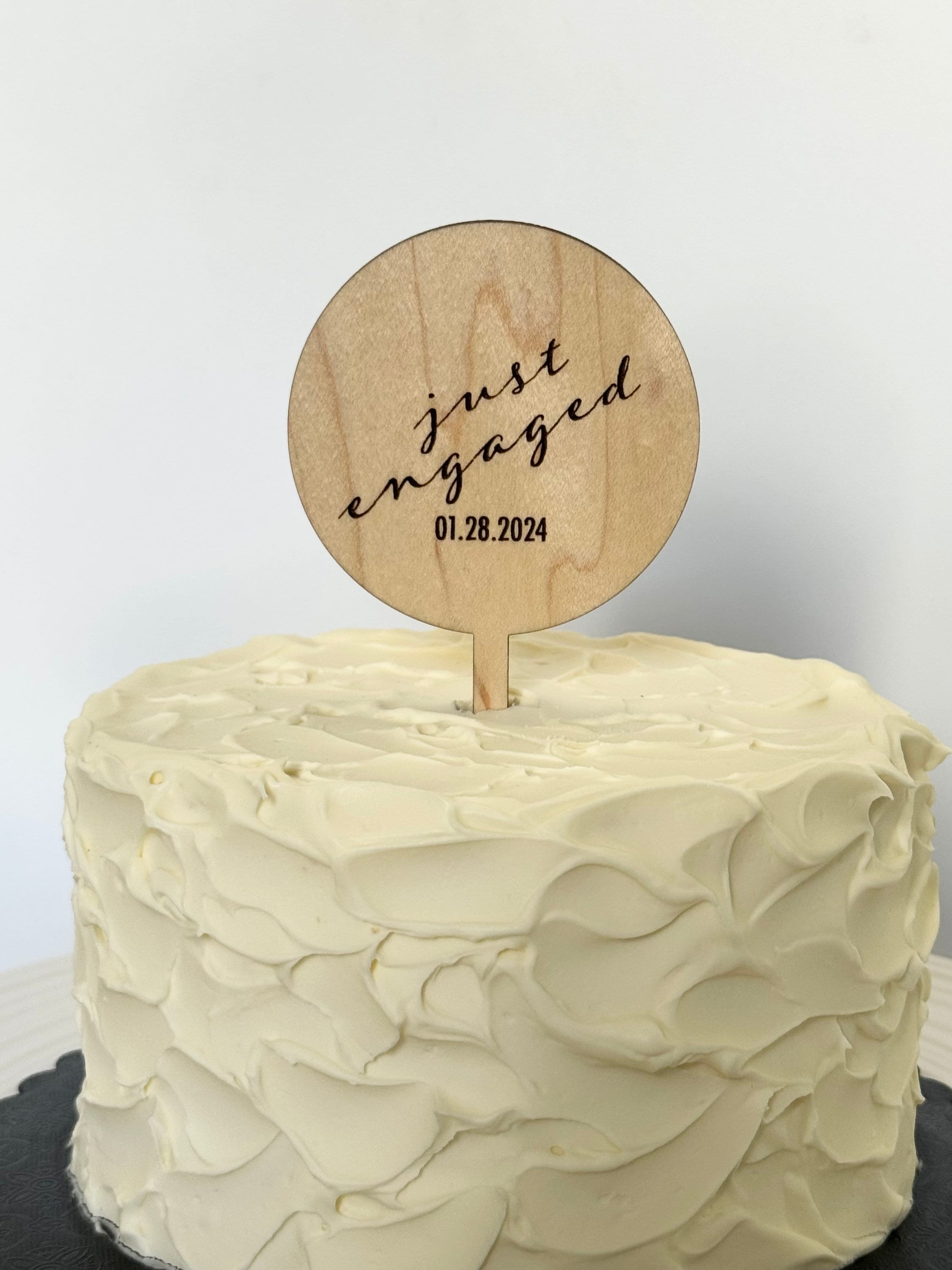 Personalized Conversation Cake Toppers: Laser Engraved Custom Message ...